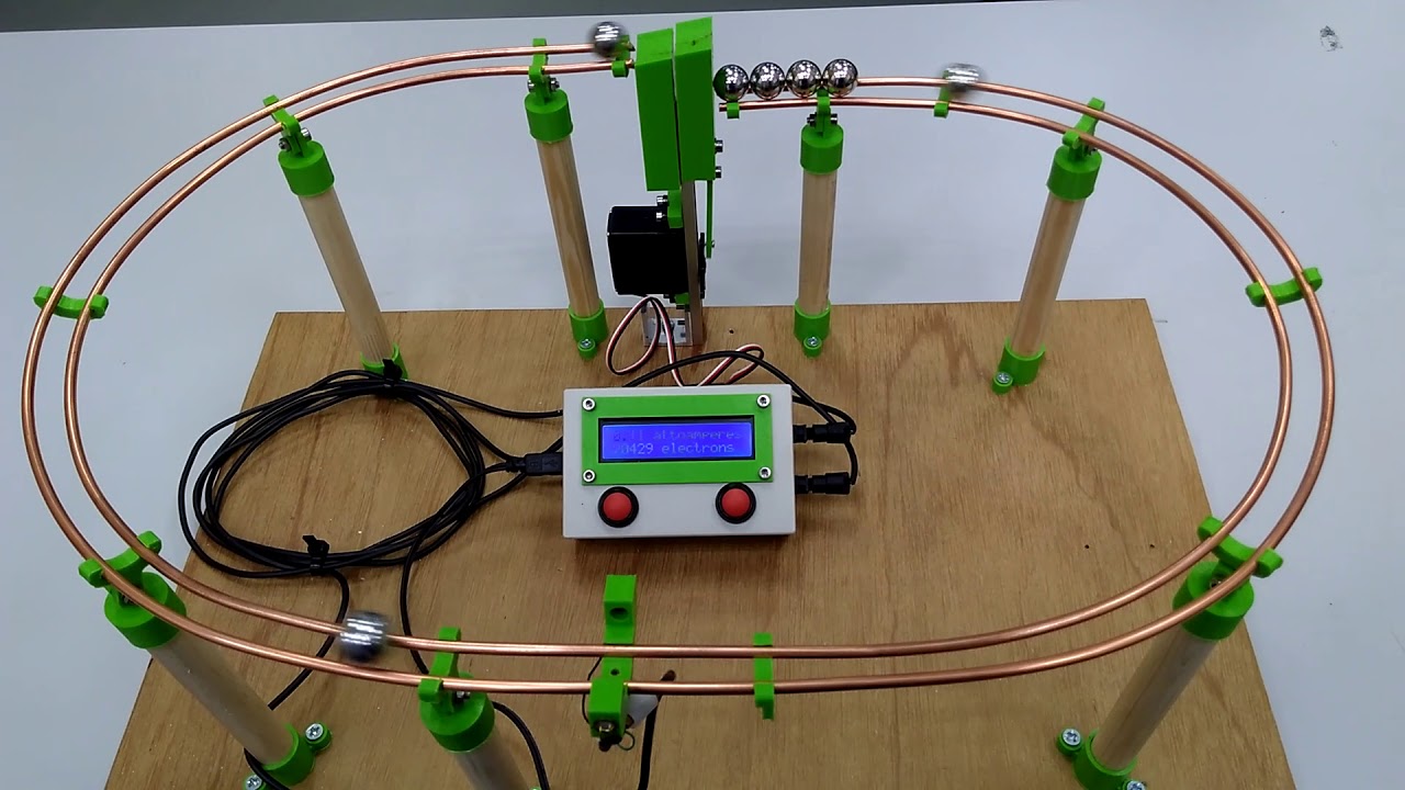 Mechanical model of an electron pump - YouTube