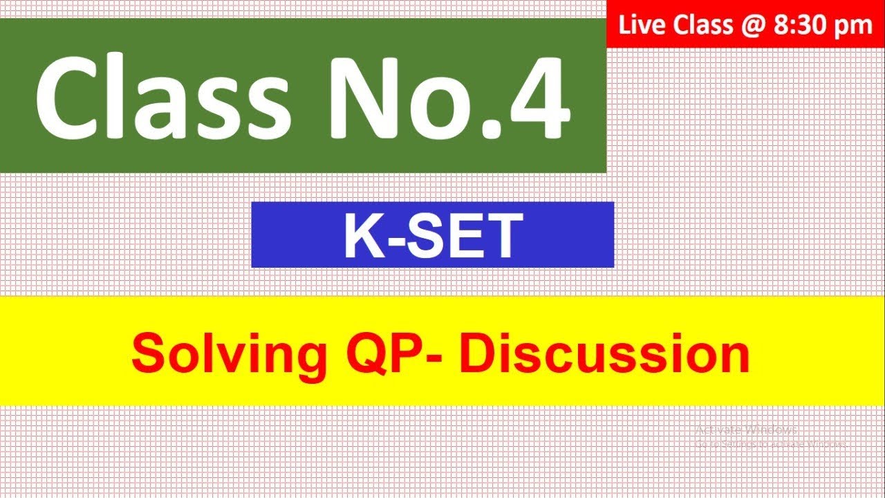 KSET - Commerce : Solving Question Paper - YouTube
