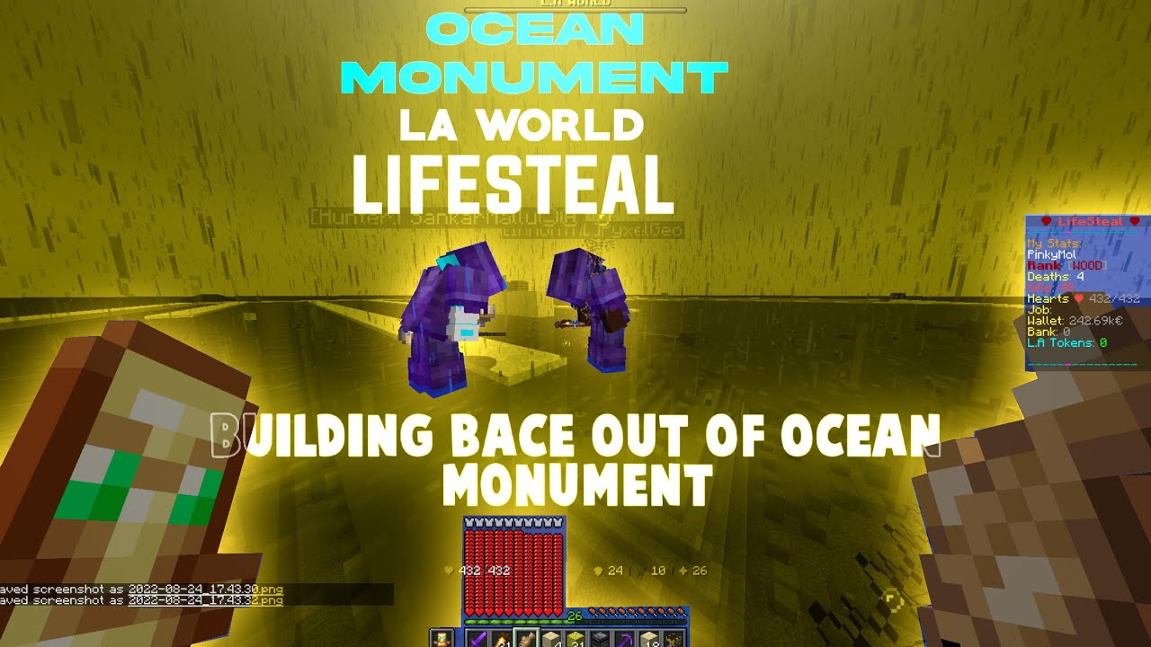 Building Base Out Of Ocean Monument In La World Life Steal Server - YouTube