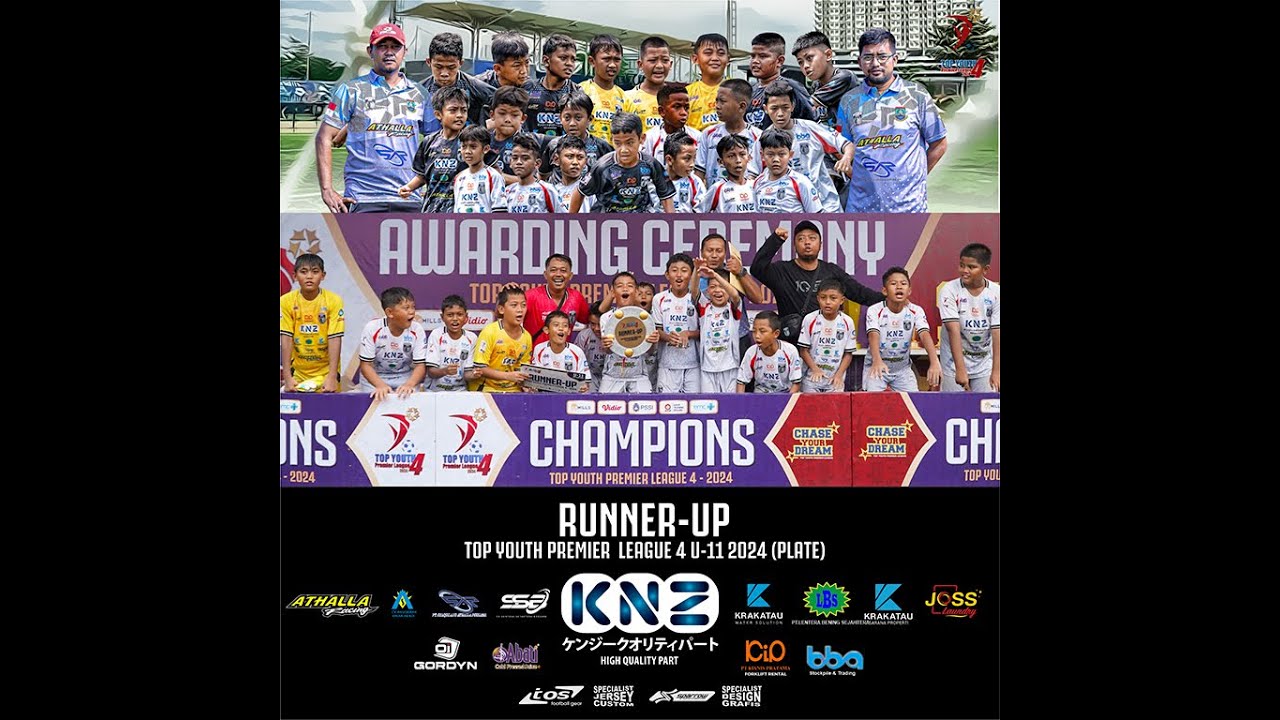 RUNNER-UP PLATE TOPYOUTH PREMIER LEAGUE 2024 - YouTube