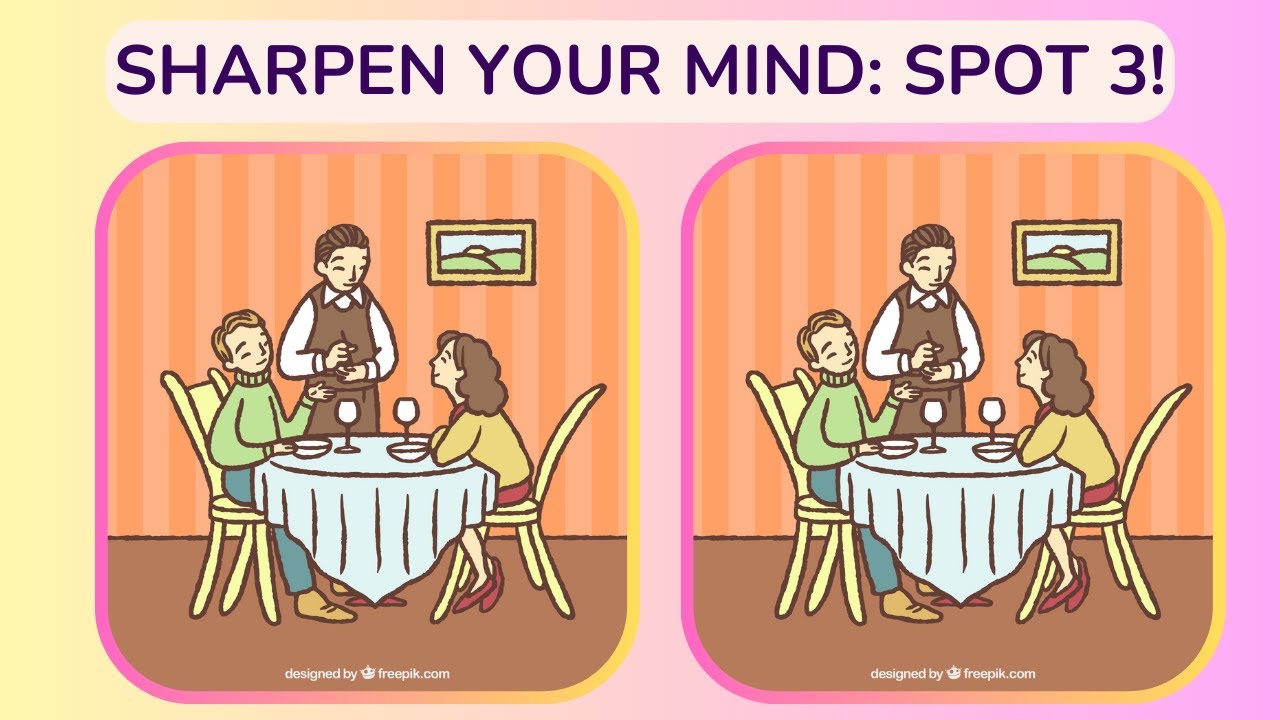 Spot the Differences: Brain Teasers | Only 3 Differences To Find in 45 ...
