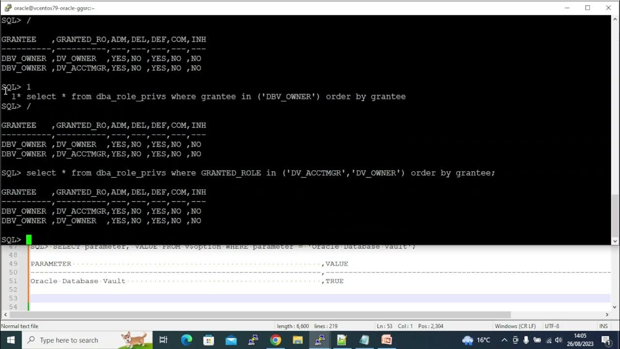 Steps to setup Oracle database vault - YouTube