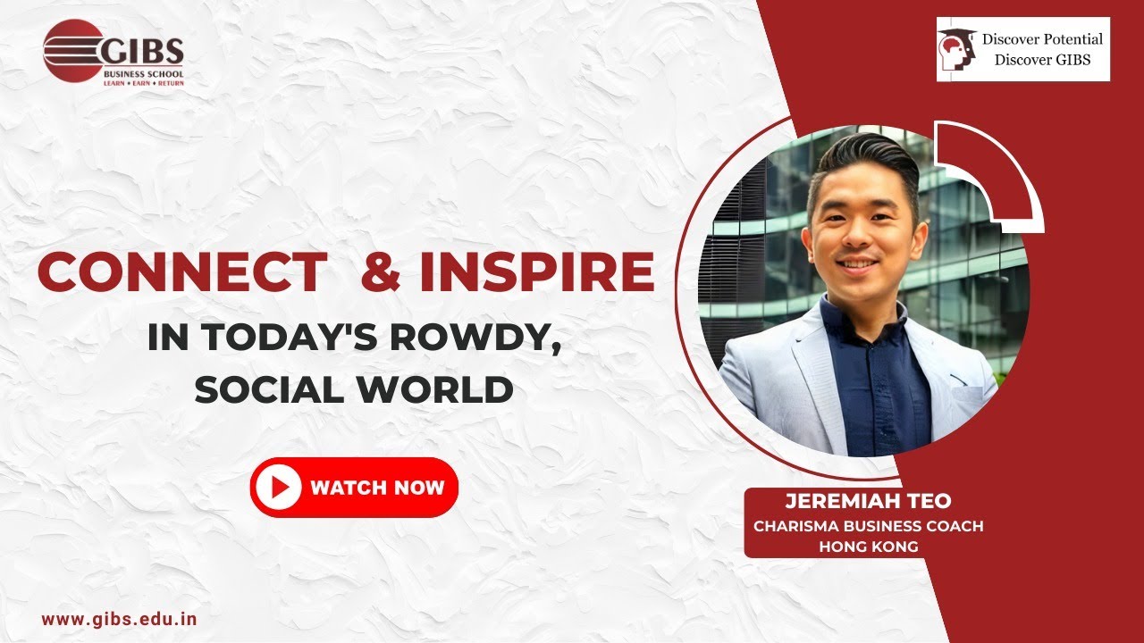 Use these tips to master the art of Charisma ft. Jeremiah Teo, Hong Kong | GIBS IRE Talks - YouTube