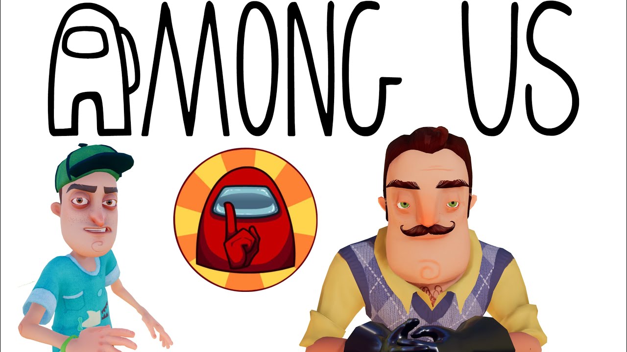 My New Neighbor Is A Sus Among Us Red Imposter???!!! - Hello Neighbor ...