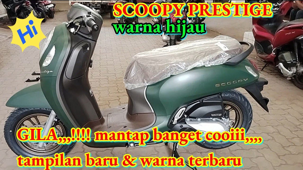 honda Scoopy prestige 2023 || review Scoopy prestige green 2023 warna ...