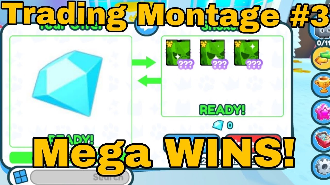 Trading Montage #4 | Mega wins! | Pet simulator X - YouTube