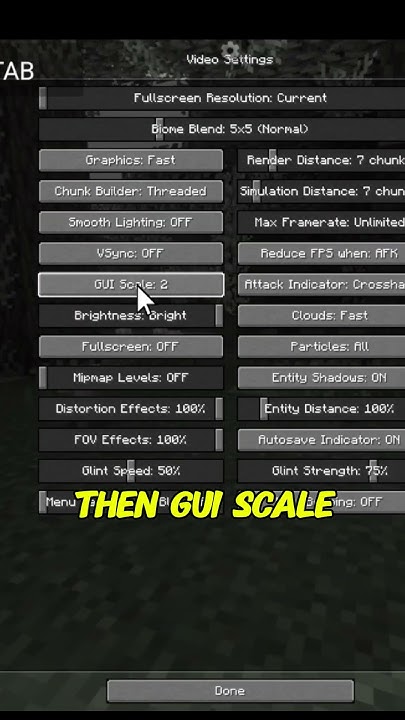 HOW YOU CAN CHANGE GUI SCALE? #minecraft - YouTube