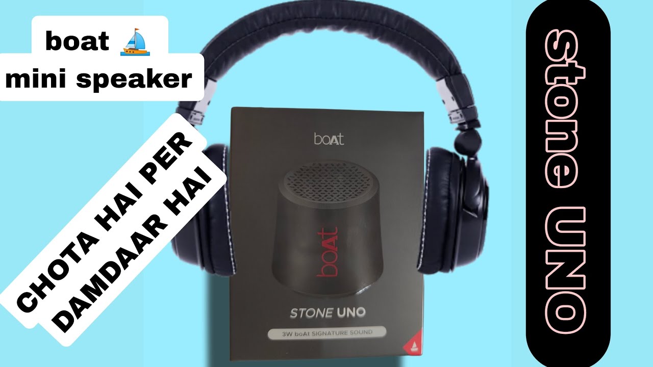 BOAT STONE UNO mini speaker #boat #speaker - YouTube