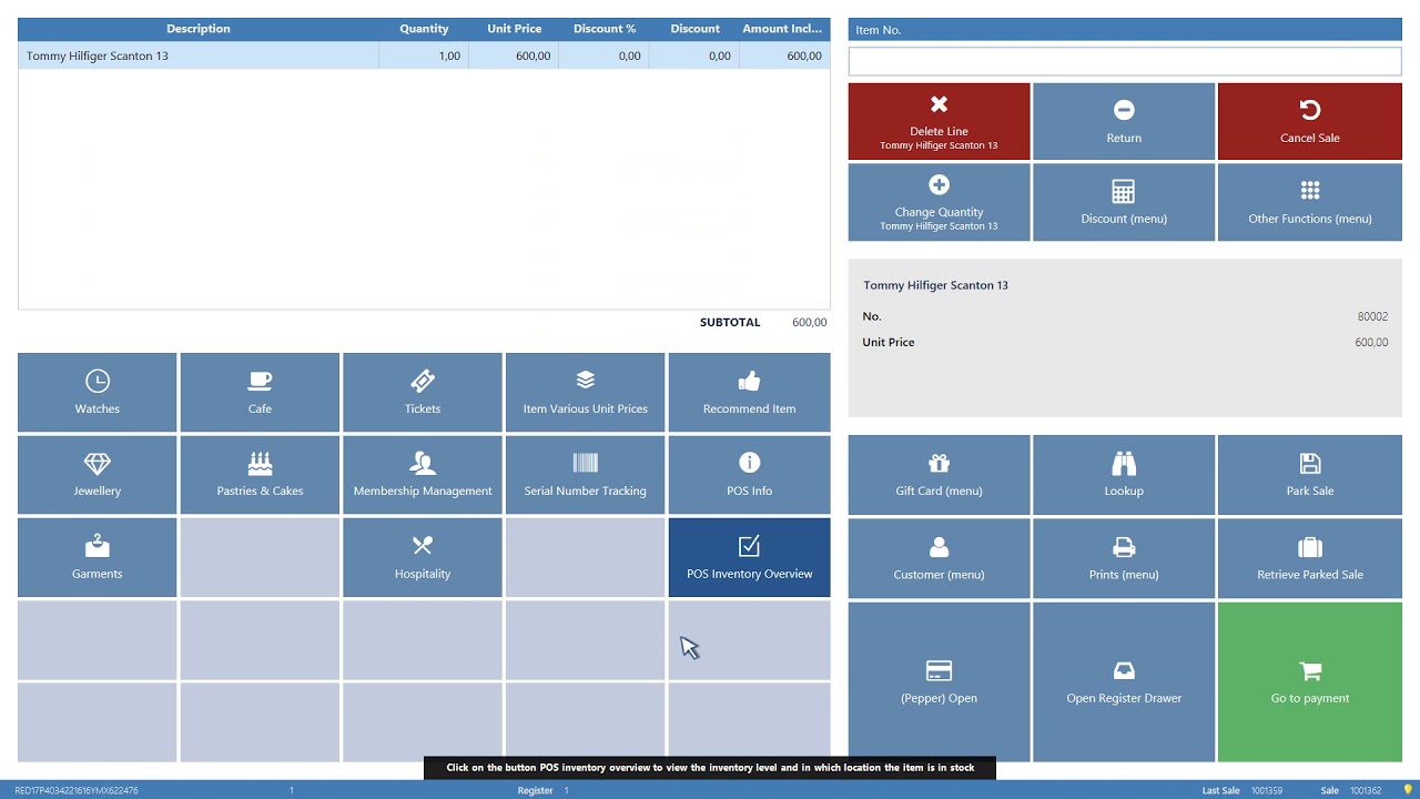 NP Retail - POS Inventory Overview with variant item - YouTube