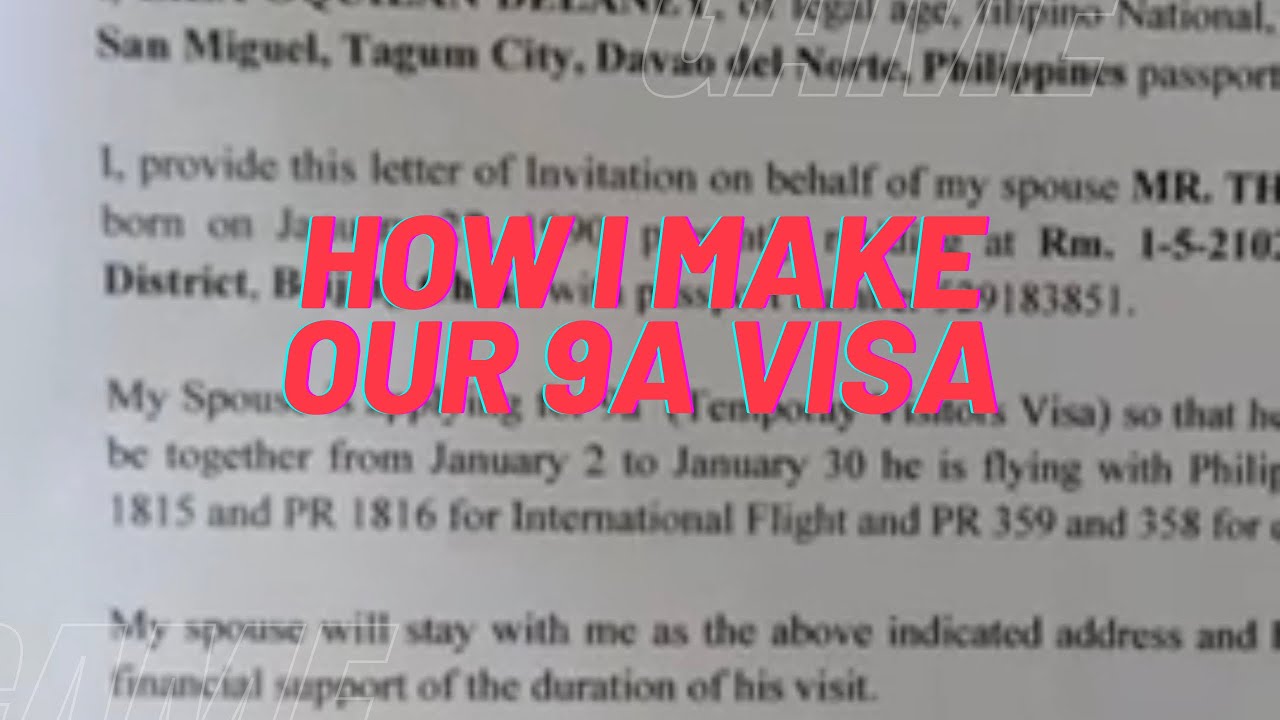 How i make our 9a visa Invitation letter(approve in just 3 days) - YouTube