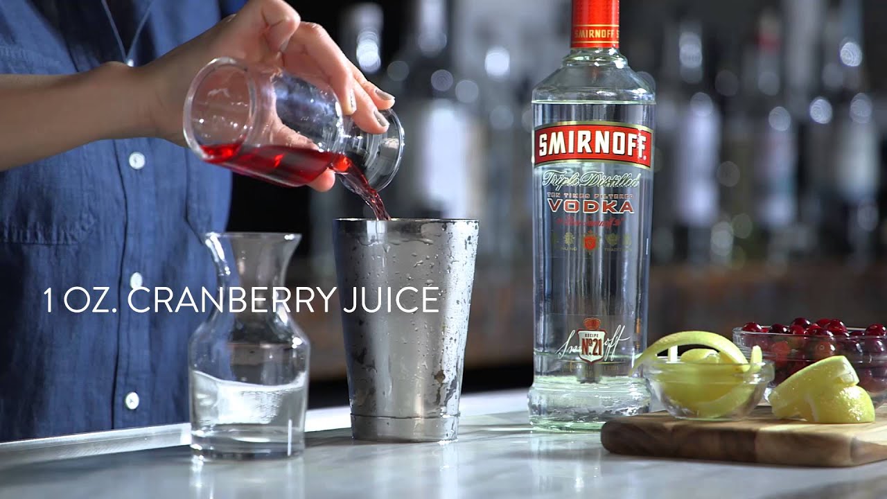 How to Make a Cosmo with Smirnoff™ No. 21 Vodka - YouTube