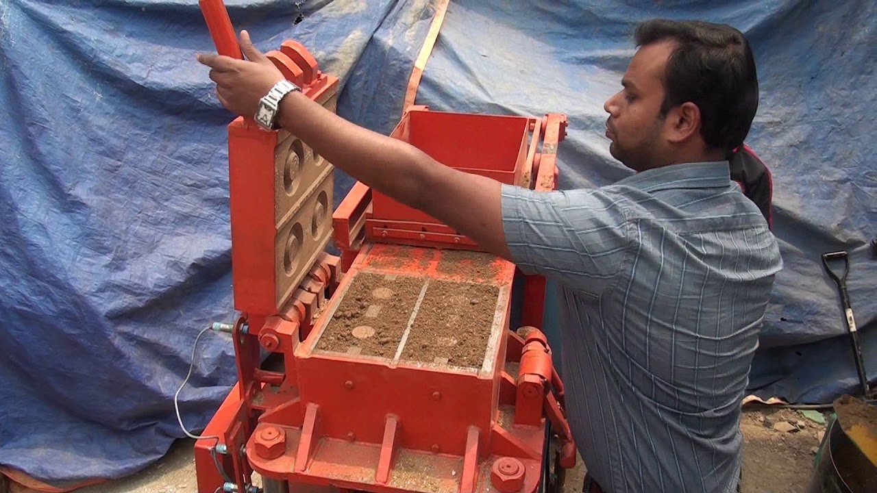 Semi-automatic hydraulic Interlocking Brick machine (CSEB) - Nepal ...