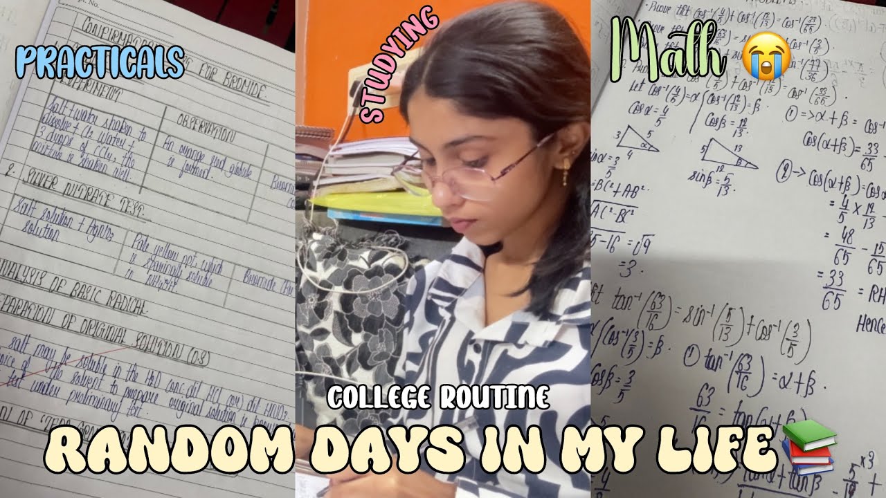 Random days in my life📚🌷|COLLEGE ROUTINE|🤯 #class12 #trending #explore ...