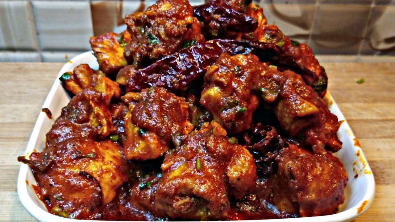 Chicken Red Chilly|Chicken Dry#PriyasMadhyamaKutumbhadaRecipes - YouTube