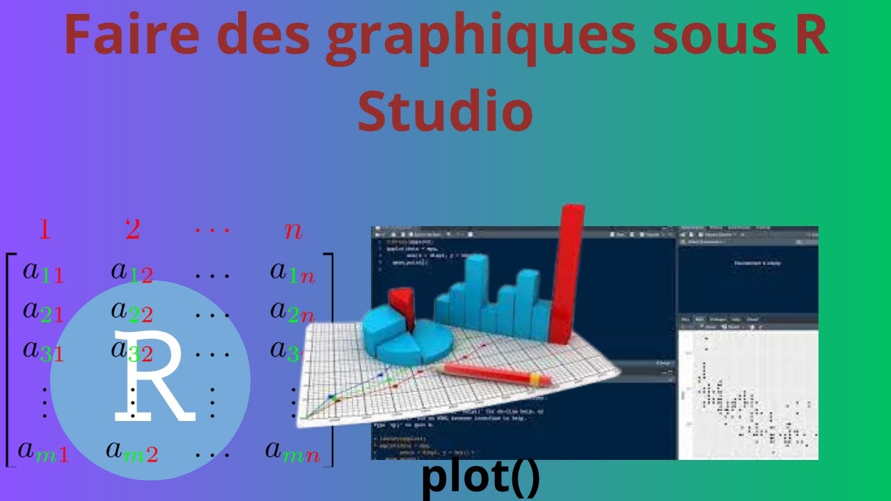 comment réaliser des graphiques avec r studio - YouTube
