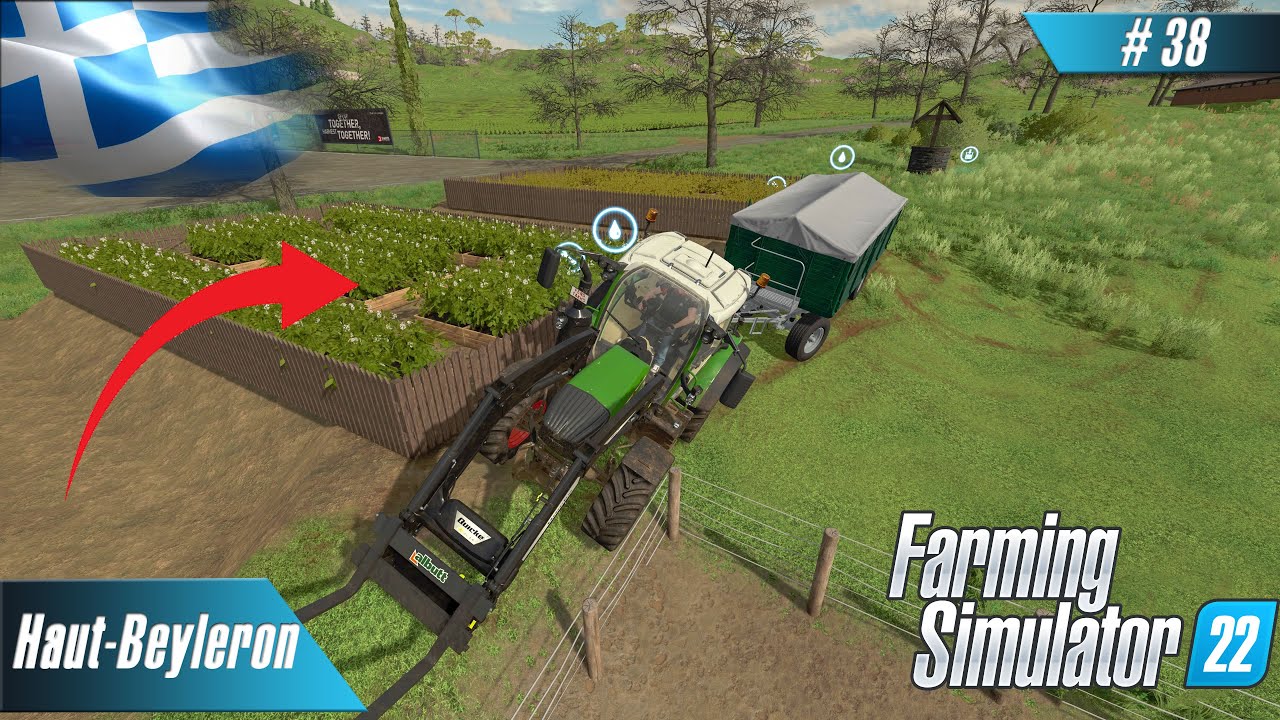 Βάζω θερμοκήπια για πατάτες | #38 Haut-Beyleron | Farming Simulator 22 ...