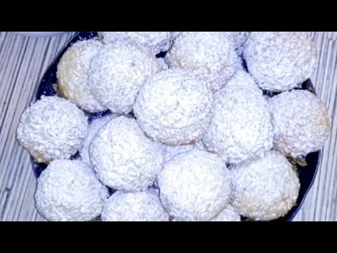 Yagsiz Unsuz 3 erzaqla cox asan hazirlanan kakoslu pecenya/ kakoslu pecenya.🥥кокосовое печеные.