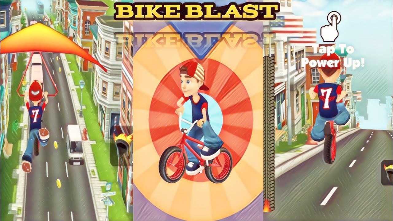 bike blast _ race game simply bike but sky jump and score more _mobile game lauraan play - YouTube