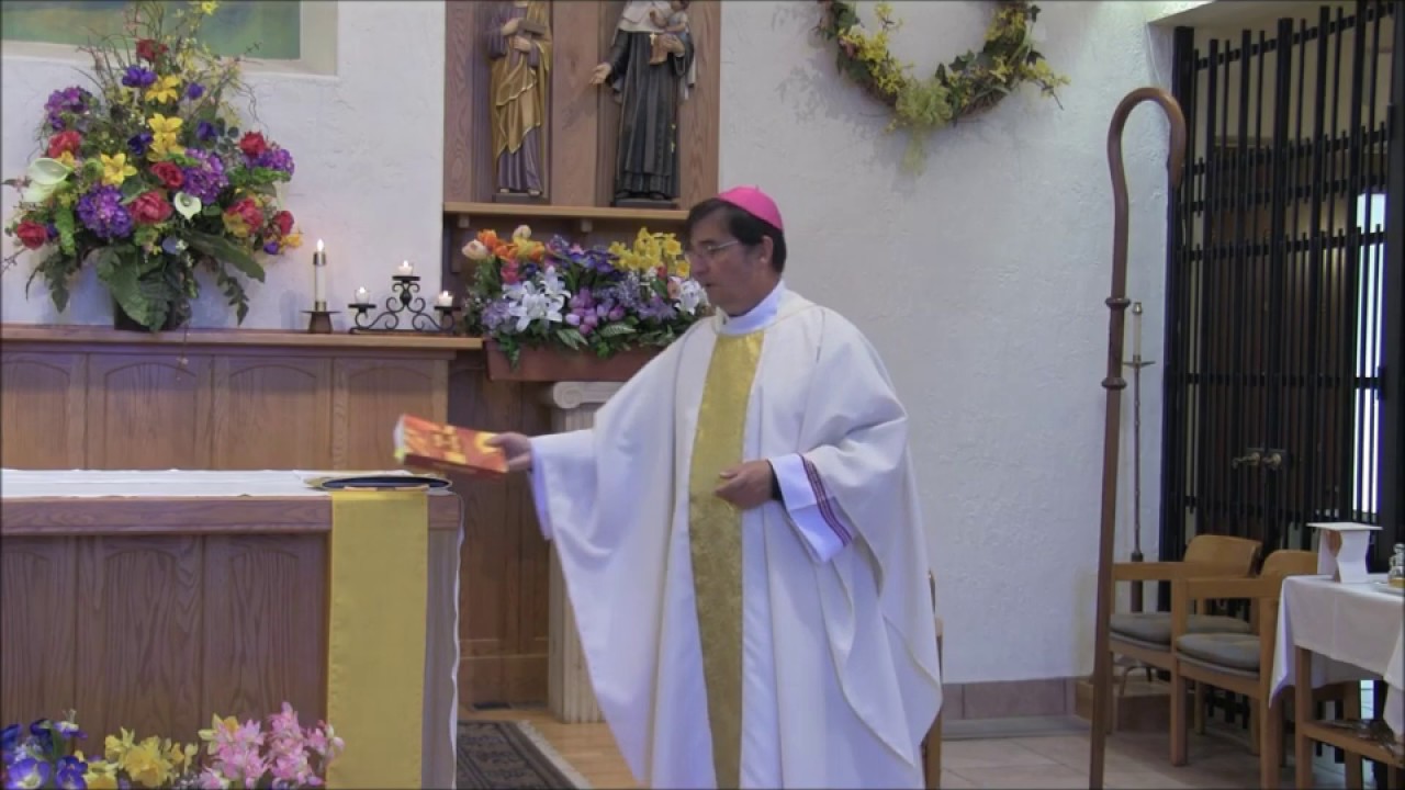 Domingo del Buen Pastor con el obispo Joseph Tyson - YouTube