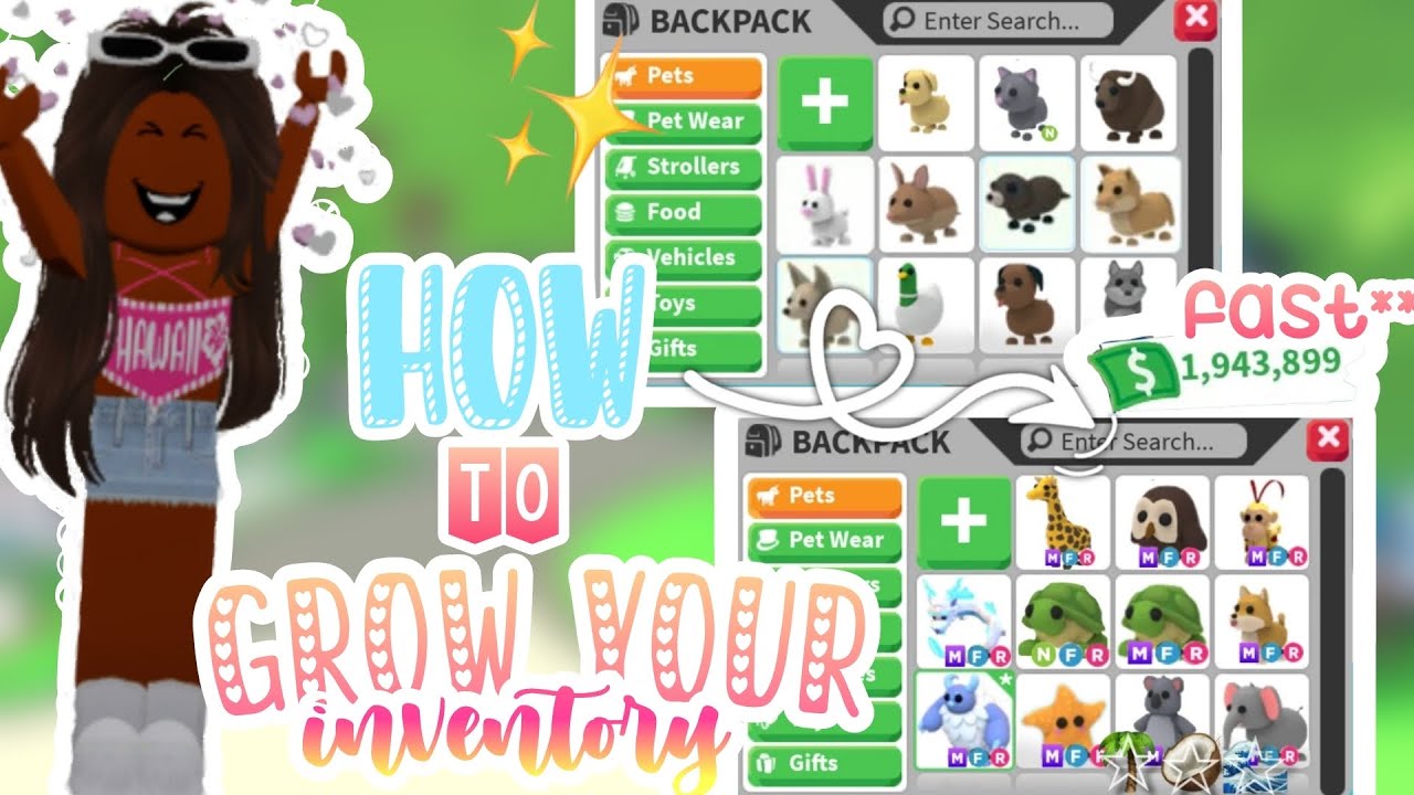 how to grow your inv fast in adopt me💕 ll 1luvxkhdi - YouTube