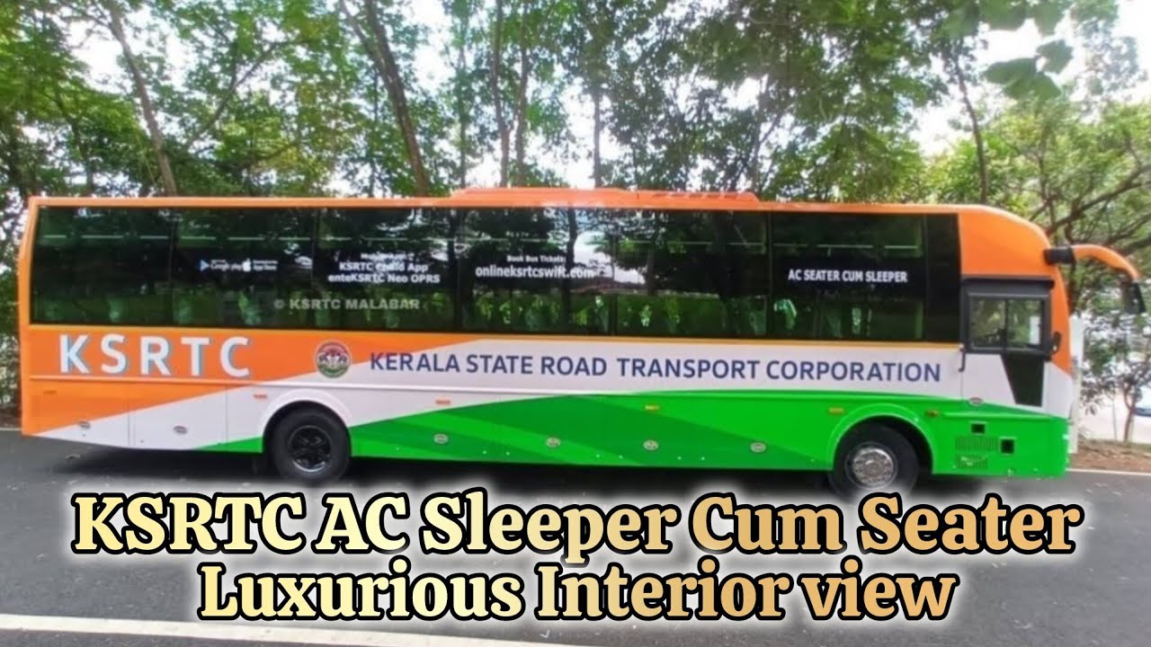 Inside KSRTC’s Latest AC Sleeper Cum Seater Bus Ashok Leyland - YouTube