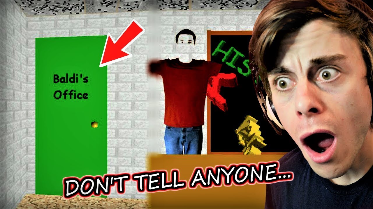WE FOUND BALDI'S OFFICE!! (New Baldi Update SECRET Ending) | Baldis ...