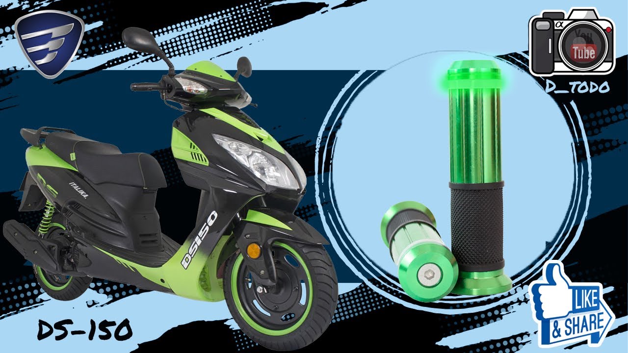 88 | Italika DS-150 Puños Con Direccionales - YouTube