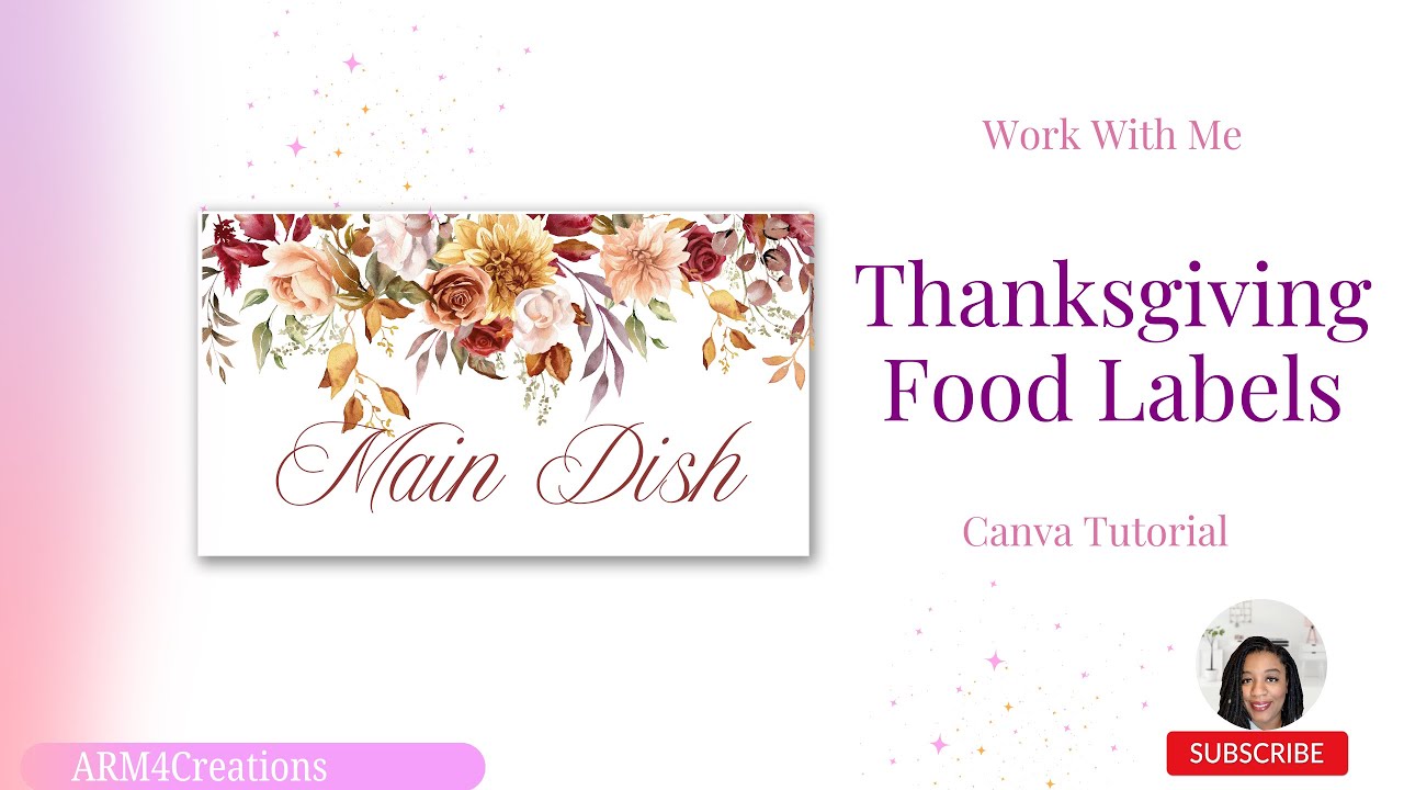 Food Label Canva Tutorial Work With Me Thanksgiving Food Label#canva # ...