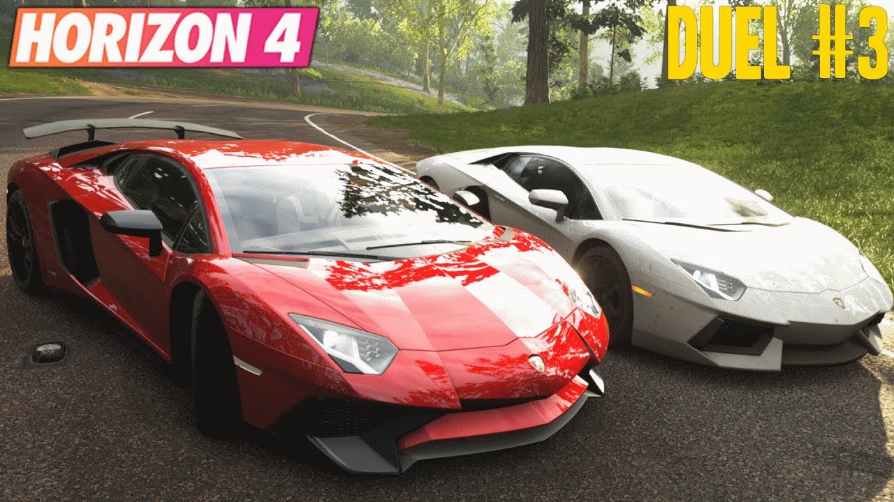 Forza Horizon 4 : Lamborghini Aventador SV vs Lamborghini Aventador vs ...