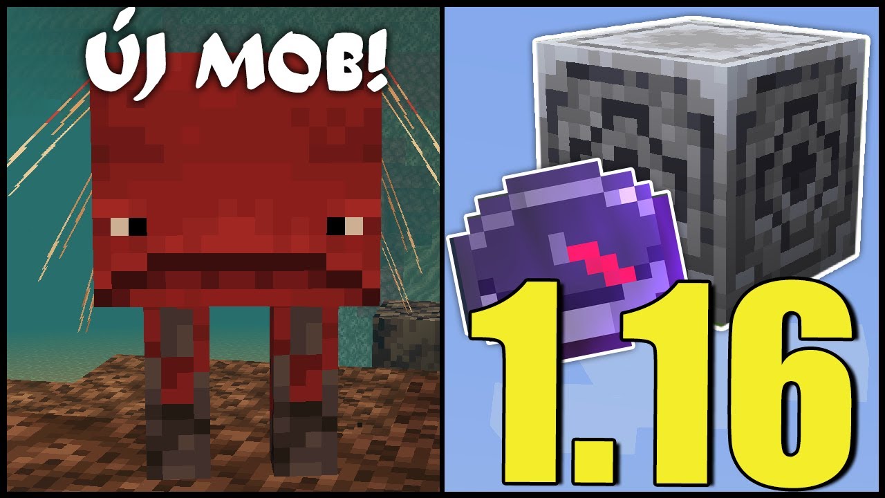 ÚJ Nether Élőlény, Új blokk! - Minecraft 1.16 Snapshot - 20w13a - YouTube