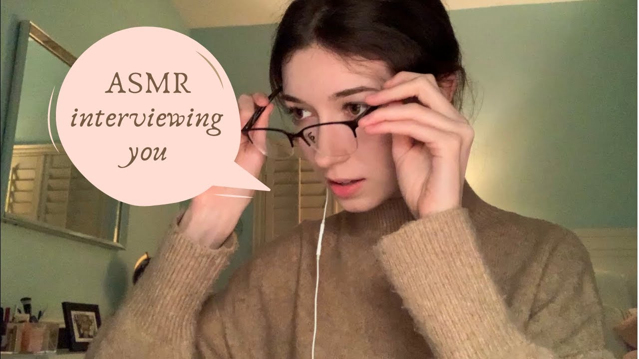 [ASMR Lofi] Soft spoken interview roleplay (lots of typing!) - YouTube