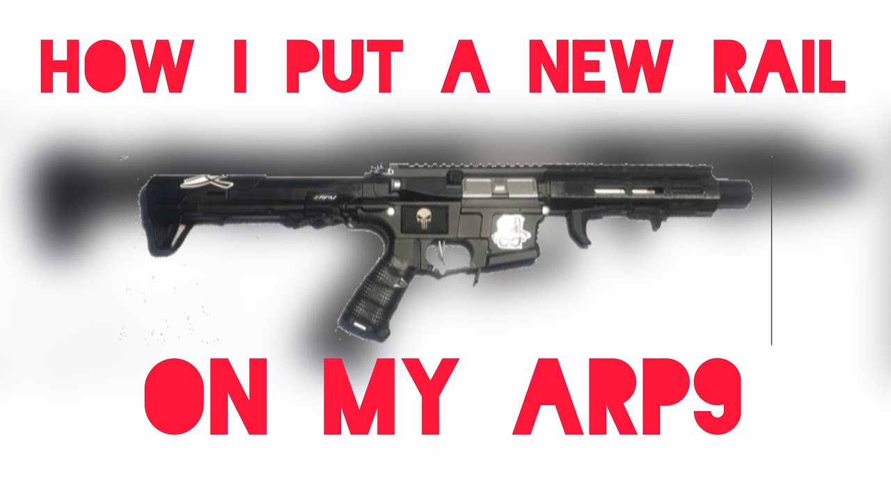 How I put a new rail on my arp9 - YouTube