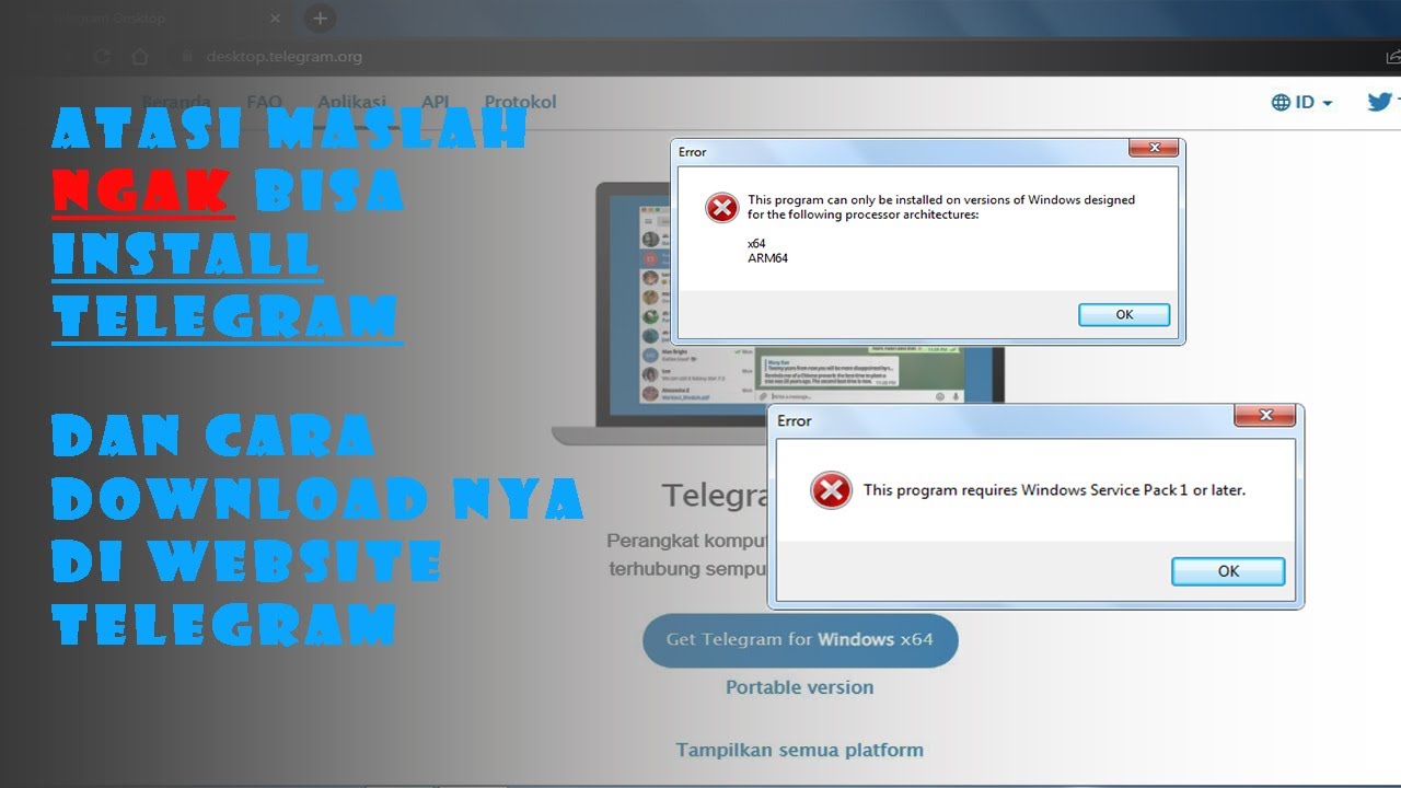 Cara Download dan Install Telegram Untuk Windows 7 Tanpa Muncul ...