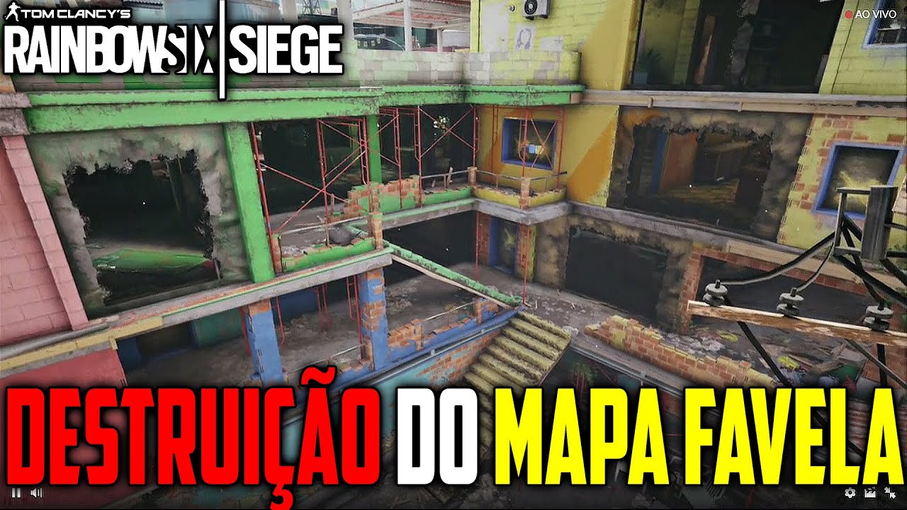 Rainbow Six Siege - DESTRUIÇÃO do MAPA FAVELA - SKULL RAIN - DLC BRASIL ...