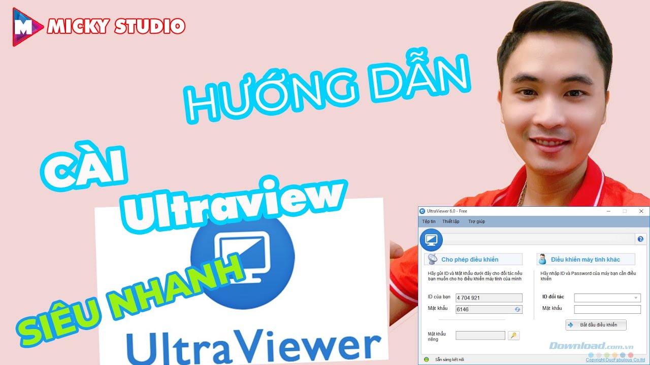Hướng dẫn cài đặt Ultraview nhanh nhất điều khiển máy tính từ xa - YouTube