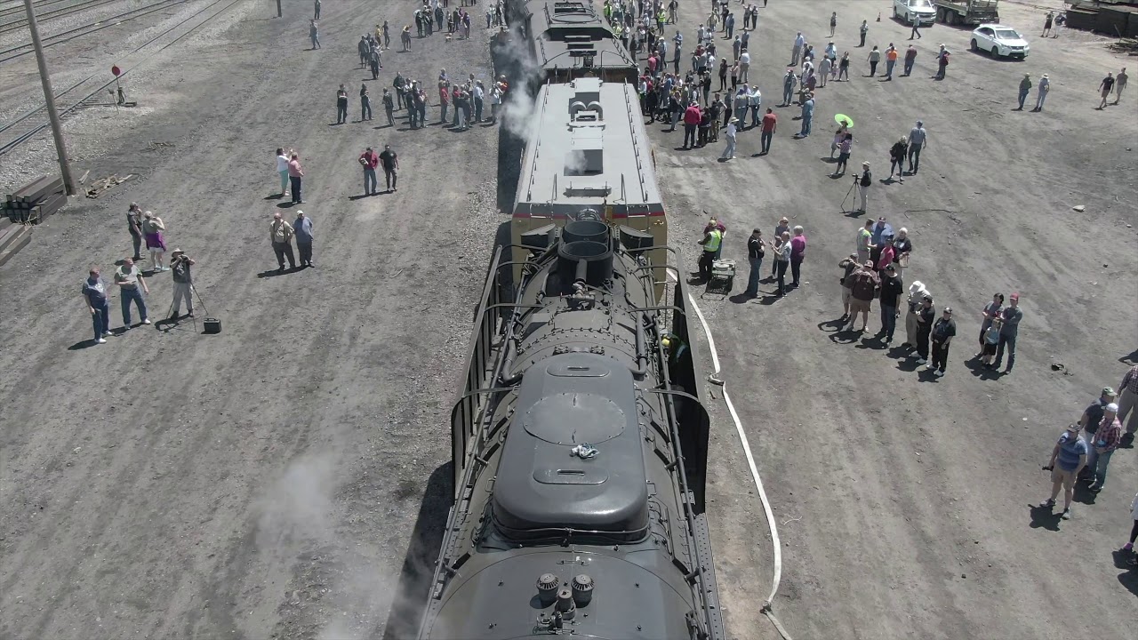 Video showing the top of the UP 4014 (Big Boy) and UP 844 (Living ...