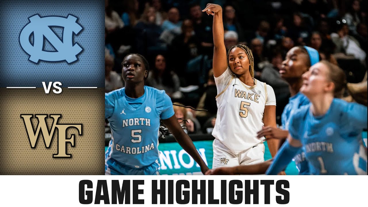 North Carolina vs. Wake Forest Game Highlights | 2023-24 ACC Women's ...