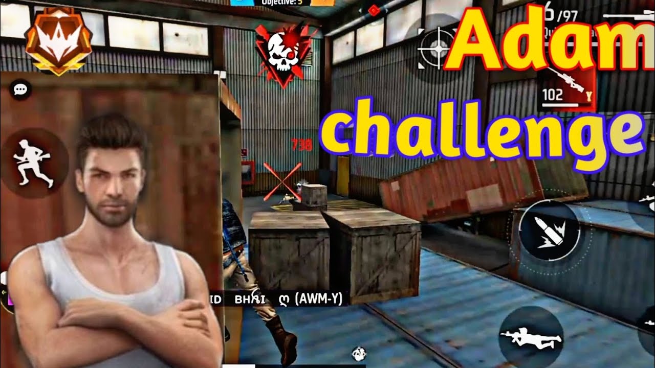Adam Character challange⚡️ || Adam is back🔥 || Free fire max - YouTube