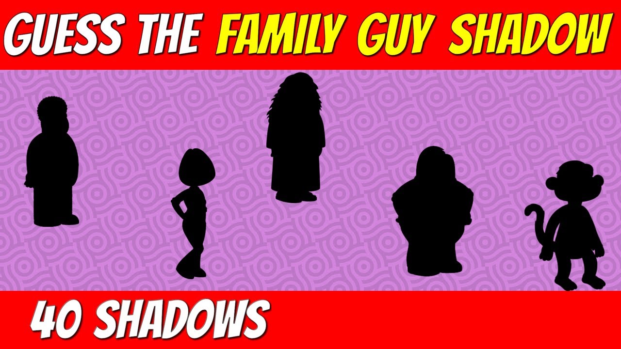 Guess the FAMILY GUY CHARACTER from SHADOW | Cartoon quiz challenge ...