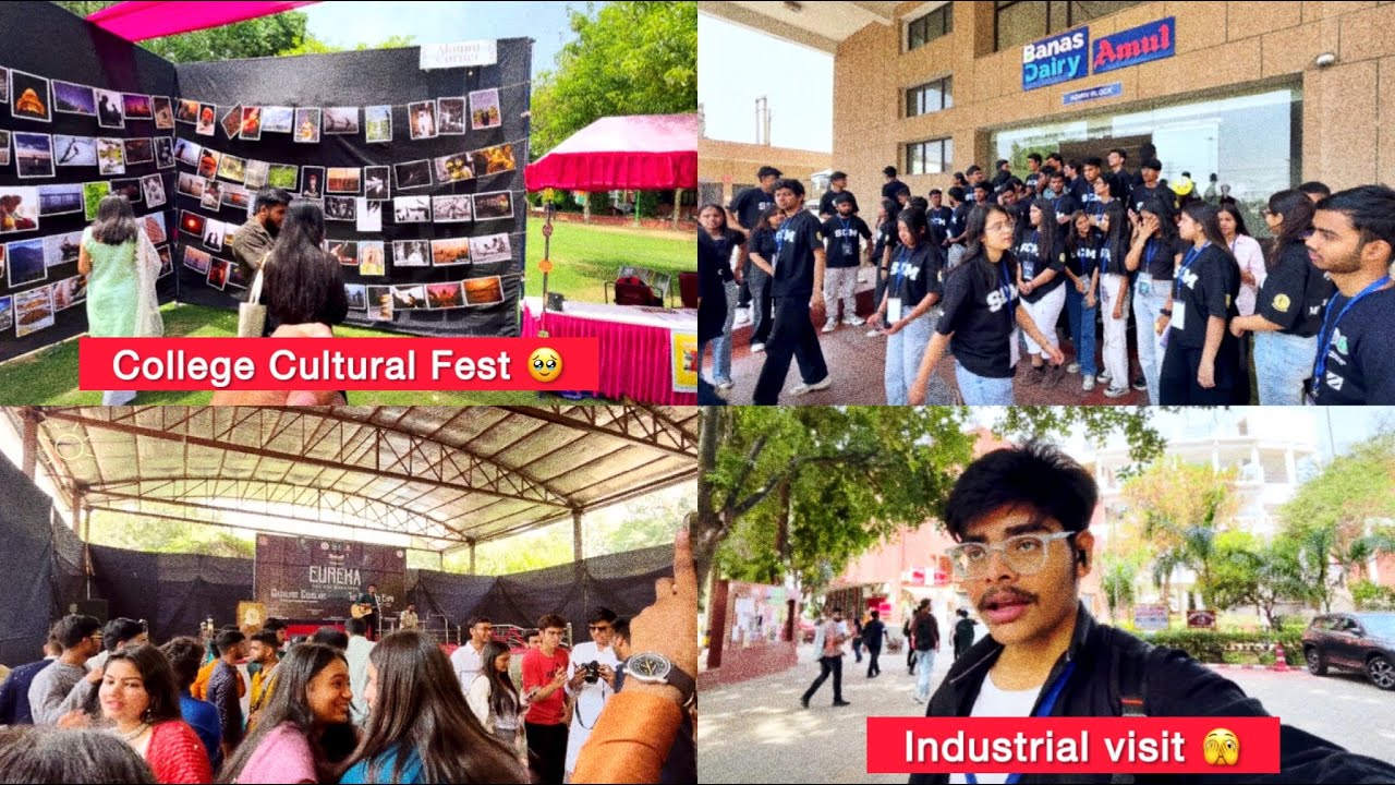 A Day at My College Cultural Fest and Amul Industrial visit ️🫣 - YouTube