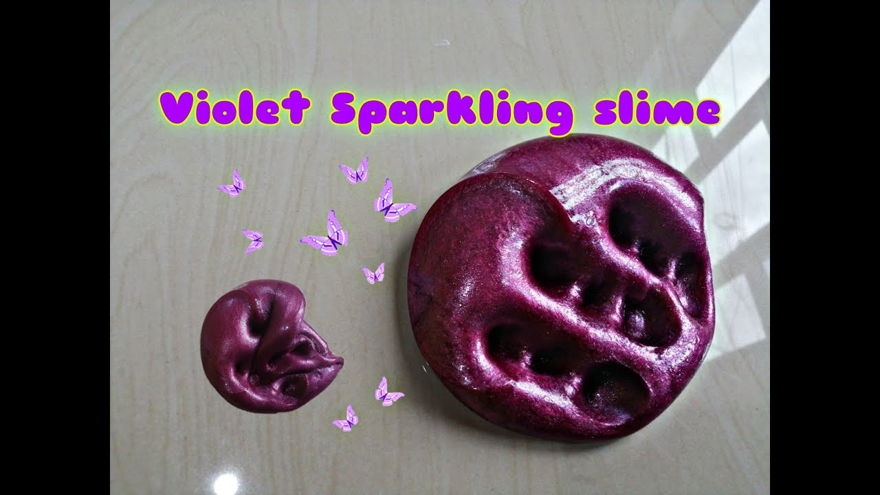 HOW TO MAKE VIOLET MATTE SPARKLING METALLIC SLIME | AYYA TOYS - YouTube
