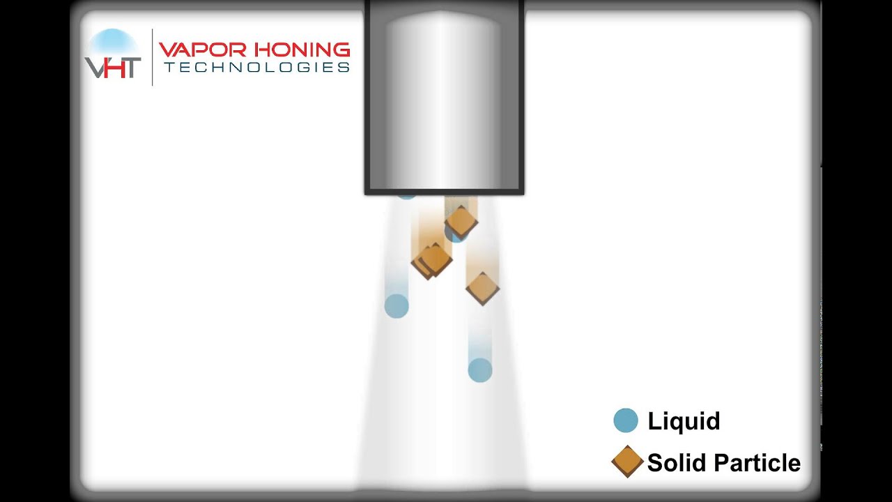 Wet Blasting Water and Abrasive Slurry Diffusion by Vapor Honing ...