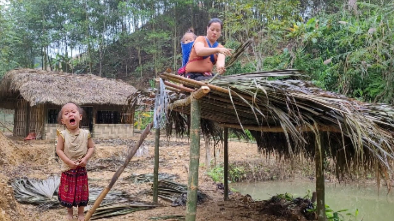 Pang Hoa Dao and her little daughter prepare a warm little house to ...