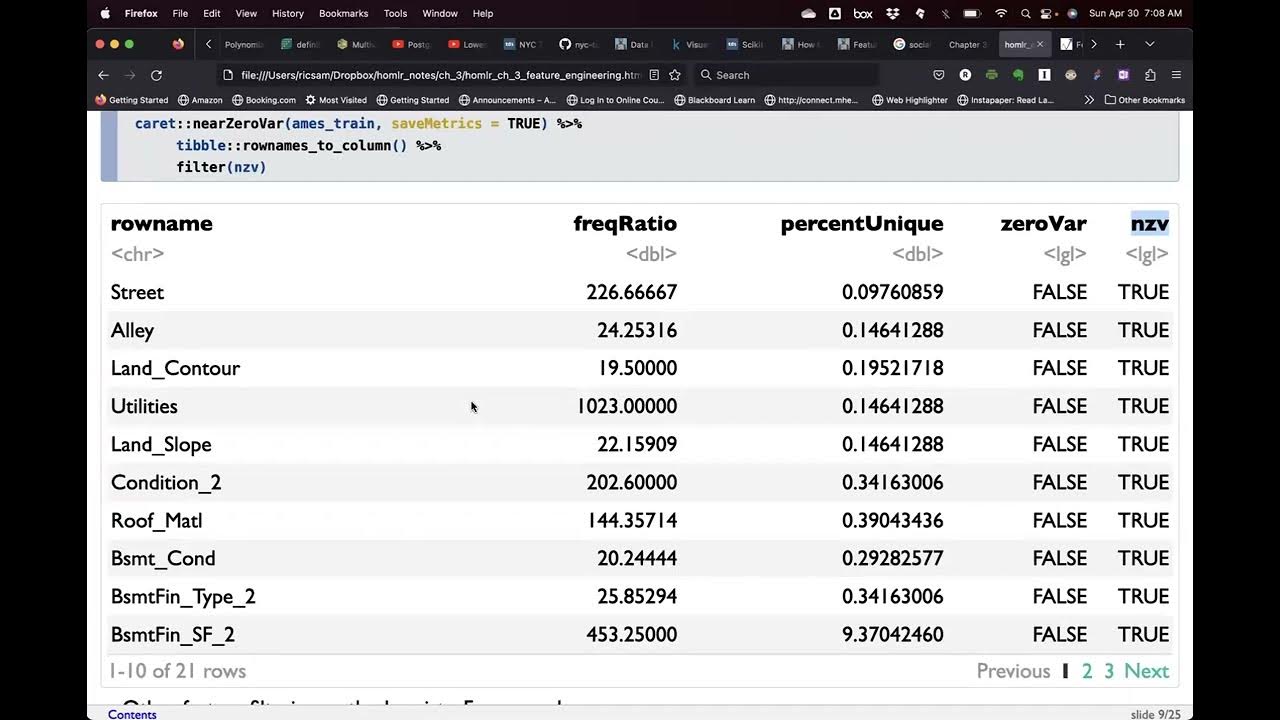 Hands-On Machine Learning with R: Feature & Target Engineering (homl01 3) - YouTube