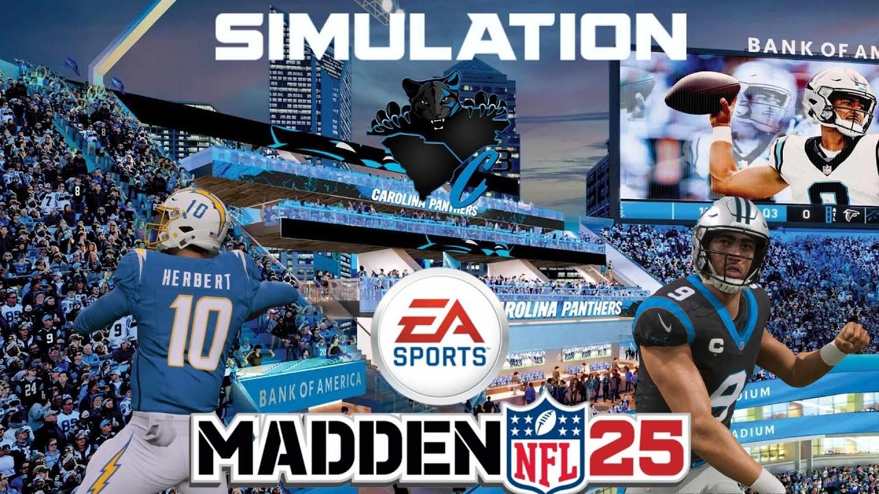 CHARGERS @ PANTHERS MADDEN SIMULATION WEEK 1! - YouTube