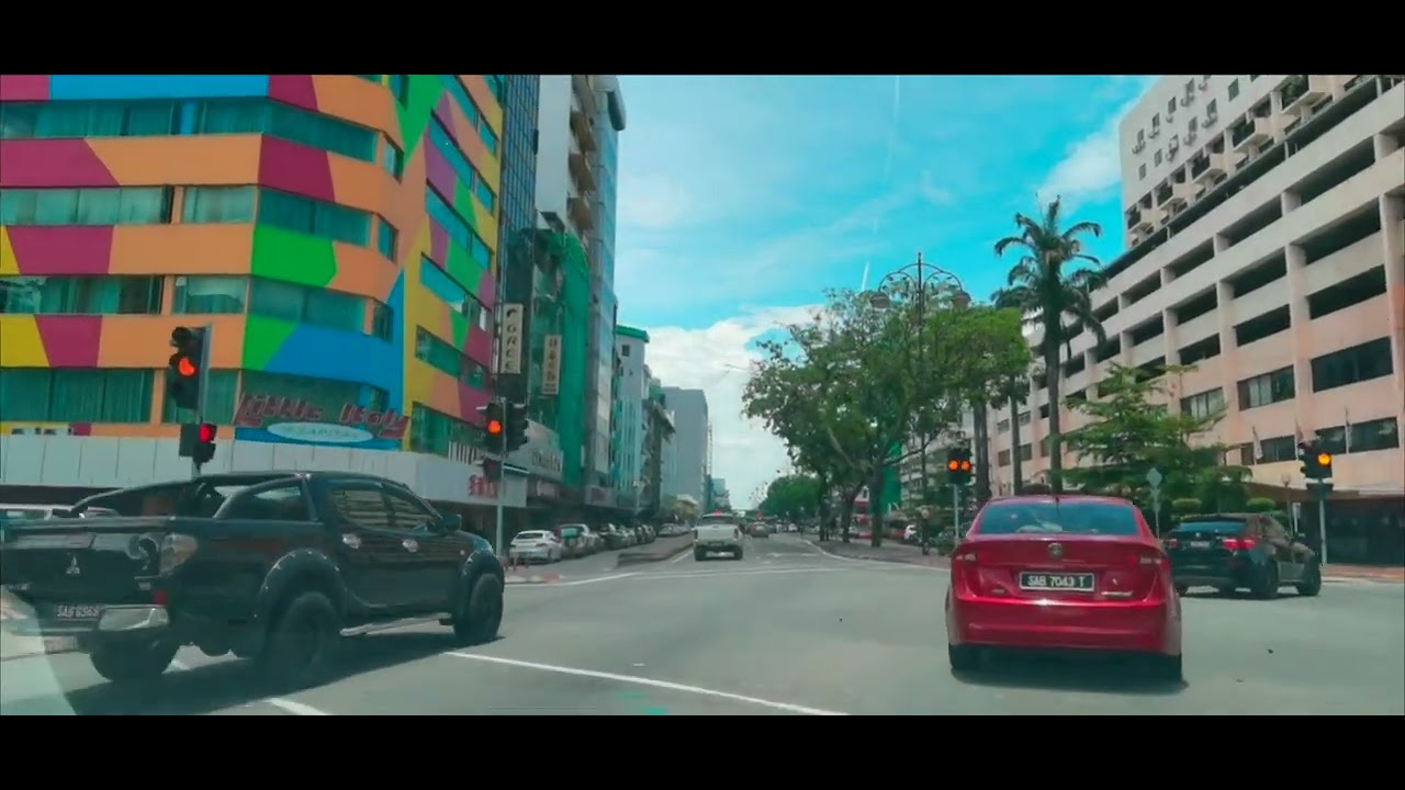 Beautiful Day Driving In Kota Kinabalu - Jalan Haji Saman To Jalan Tun ...