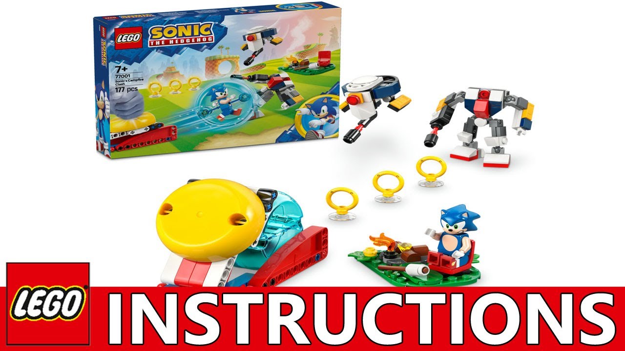 How to build LEGO Sonic the Hedgehog 77001 - Sonic's Campfire Clash ...