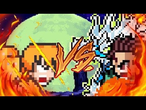 Zenitsu vs tanjiro sprite animation demon Slayer - YouTube