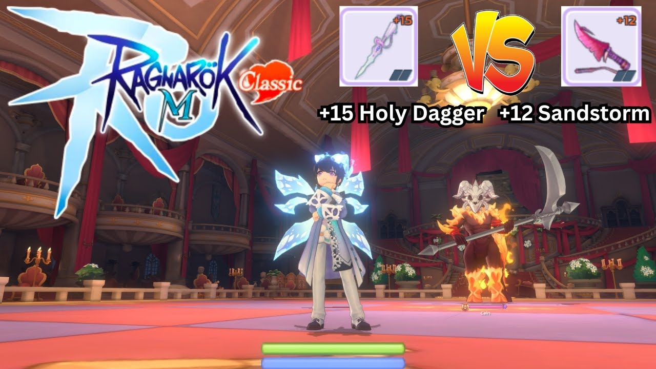 +15 Holy dagger ★ vs +12 Sandstorm ★ Shadowchaser MS2 (POG Warrior ...