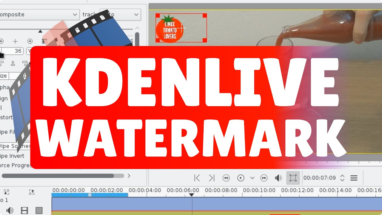 Kdenlive Watermark Logo Tutorial (Beginner) - YouTube